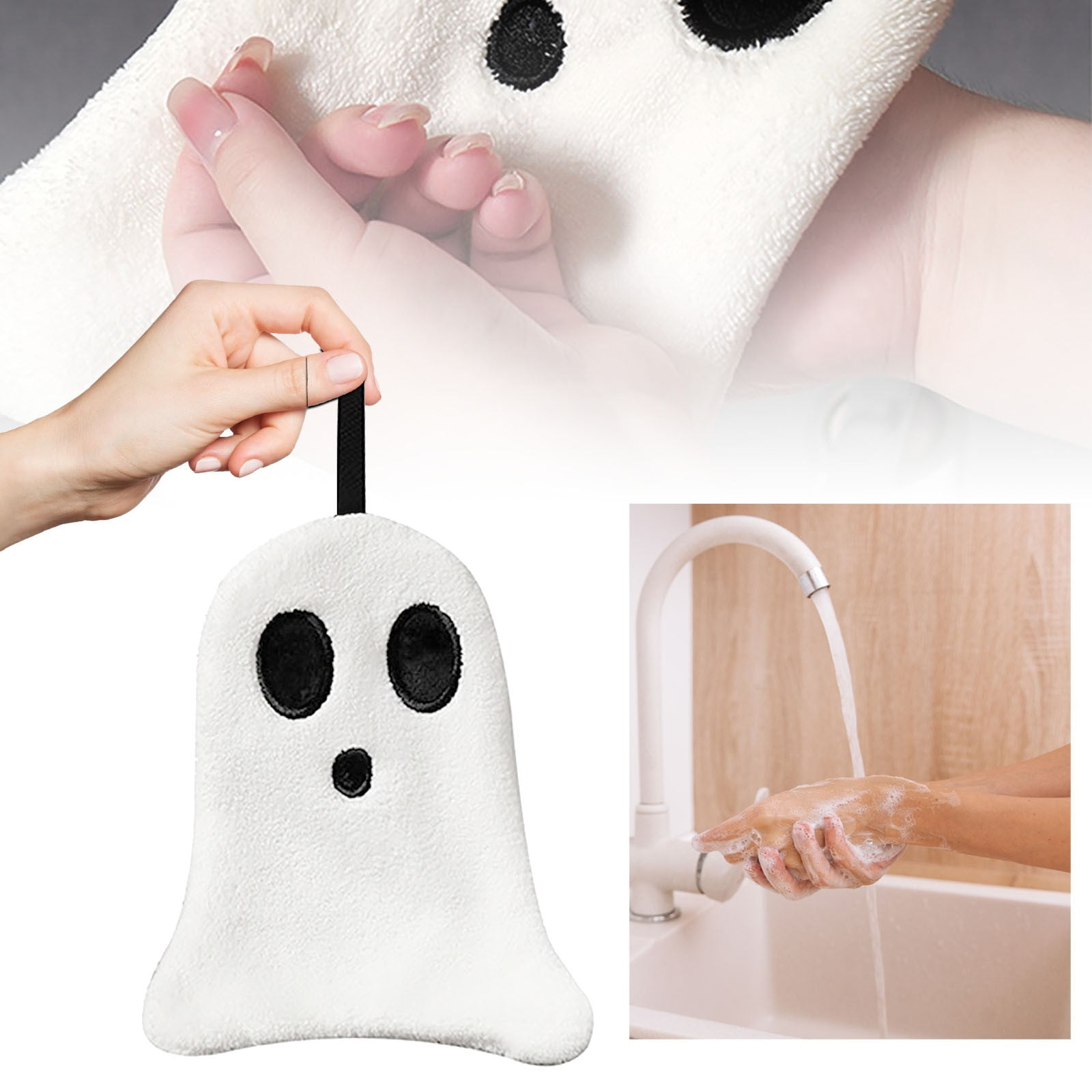 Click here for Riforla Halloween Hand Towel Thickened Can Hang Ko... prices