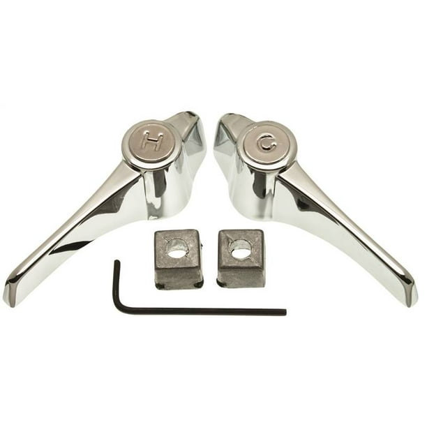 Danco Chrome Universal Metal Lever Handles Pair #80833 - Walmart.com ...