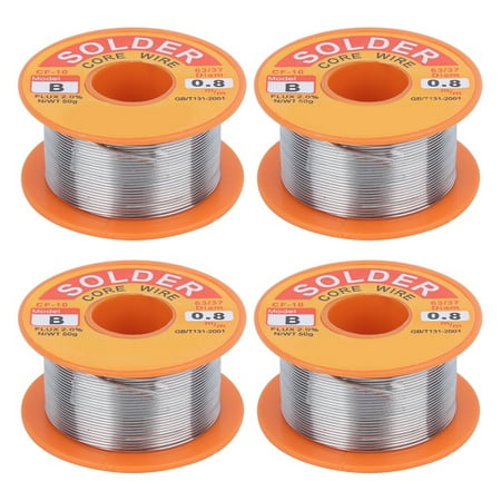 4Pcs Solder Core Wire Tin Flux Soldering Welding High Purity NoCleaning ...