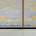 Transitional 9x12 Area Rug (8'10'' x 12'2'') Geometric Yellow, Gray ...
