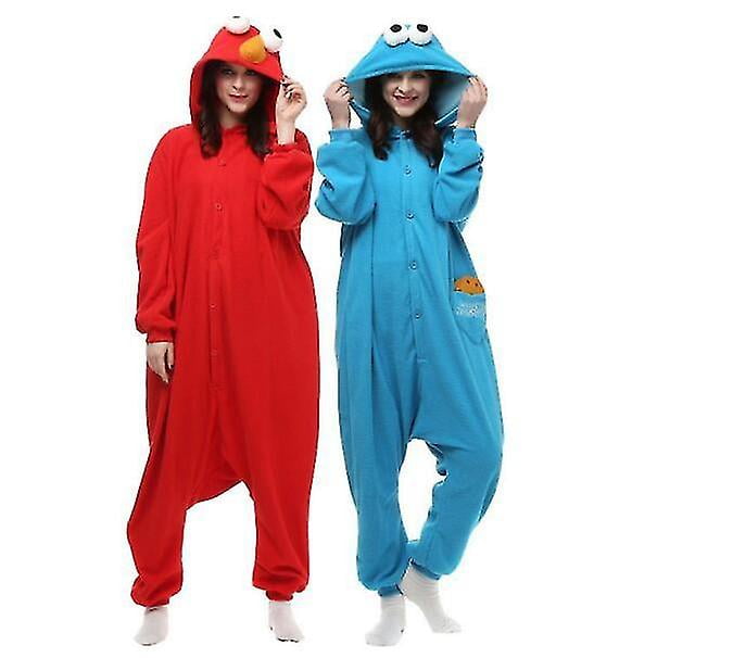 Adult Sesame Street Cookie Costume Pajamas Outfit | Walmart en línea