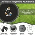 Jump Into Fun Trampoline, 14FT 10FT 12FT 16FT 1400LBS Trampoline for ...
