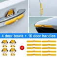 Car Door Bowl Sticker and Anti-collision Strip with Cute Cartoon Design ...