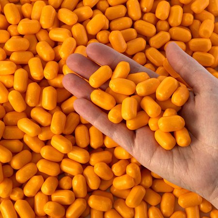 Red Color Candy in Bulk HTOOQ Crunchy Chewy Filled Candies for Candy ...