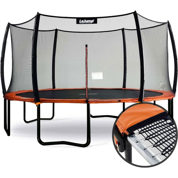 LeJump Flora 14 FT Non-Spring Recreational Big Trampoline with ...