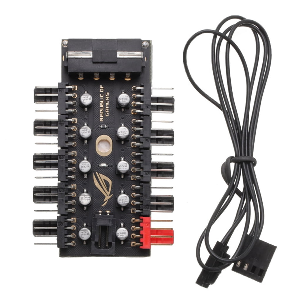homeholiday Cooler Hub 4-Pin PWM Cooler Connector PC Speed Controller ...