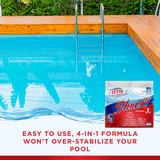 HTH Super Shock Pool Shock Oxidizer Treatment, 1 lb Bags, Granules, 6 ...