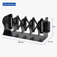 Adjustable Metal Bookends with Pen Holder for Books, Magazines ...