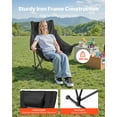 VEVOR Rocking Camping Chair, Portable Folding Rocker, Heavy-Duty Lawn ...