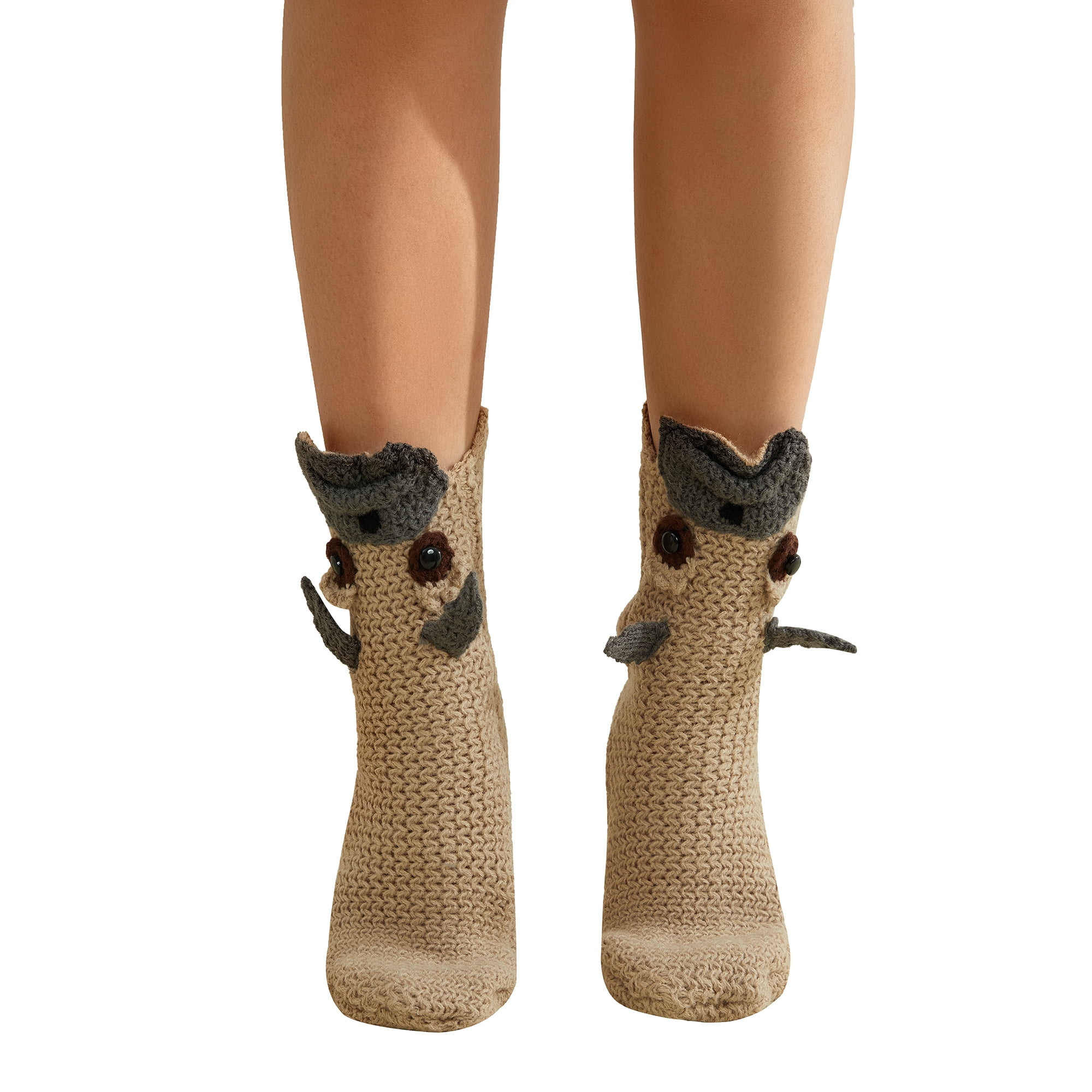 KOMOO Funny Animal Socks for Adult Child Knit Novelty Floor Socks ...