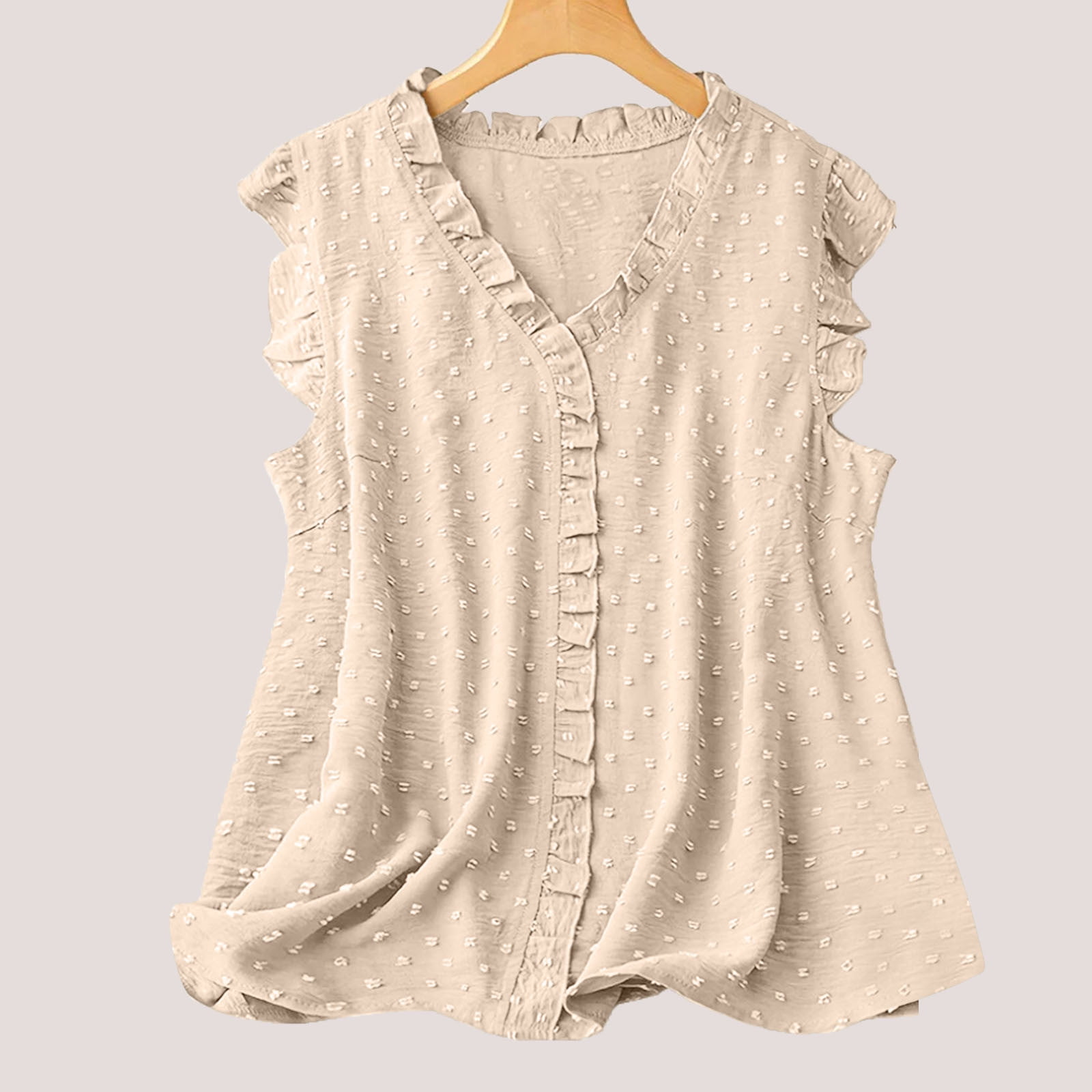 Click here for Quindos Tank Tops For Women Plus Size Summer Khaki... prices