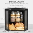 Double Layer Corner Bread Box for Kitchen Counter with Height ...