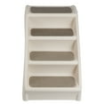 HomGarden 4 Step Indoor/Outdoor Pet Stairs, Small Foldable Non-Slip Dog ...