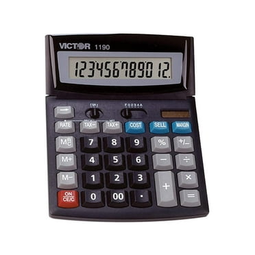 Victor Tuffcalc Desktop Calculator, 12-Digit LCD - Walmart.com