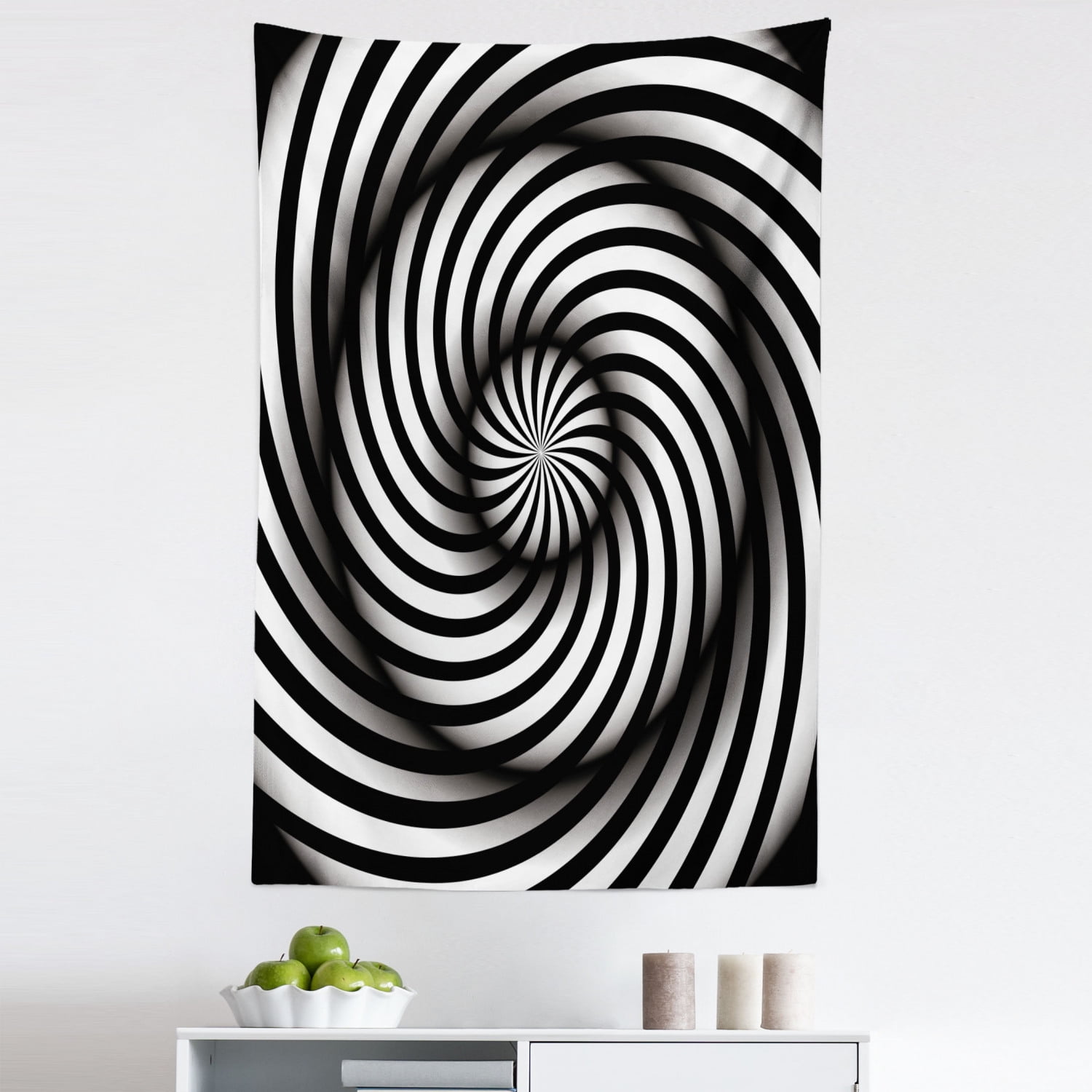 Spires Tapestry, Minimalist Hypnotic Vortex Curve in a Twisted ...