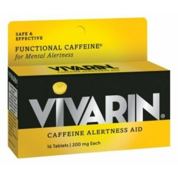 Vivarin Caffeine Alertness Aid, Tablets 16 ea (Pack of 4) - Walmart.com ...