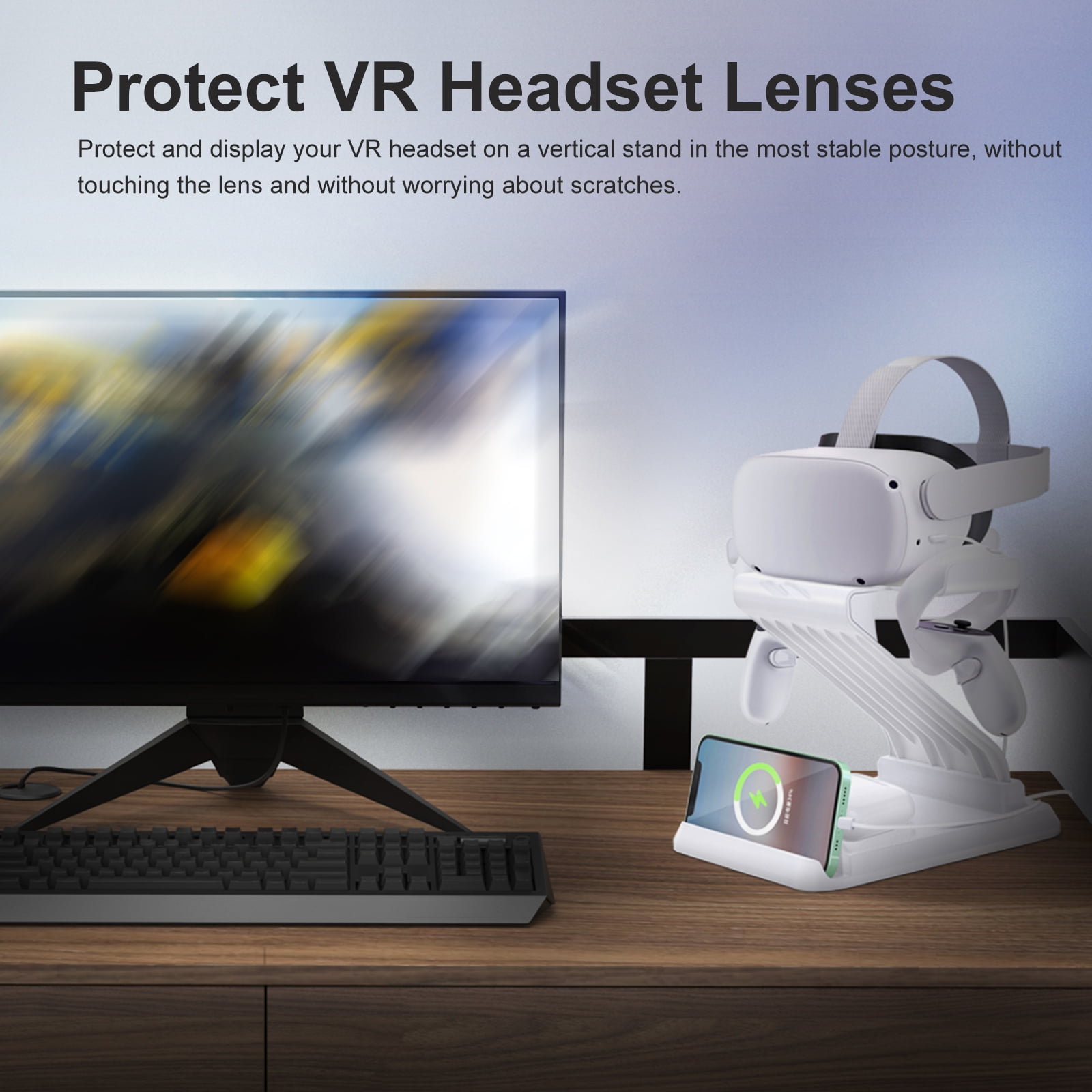 Buy VR Stand, EEEkit Headset Display Holder and Controller Mount ...