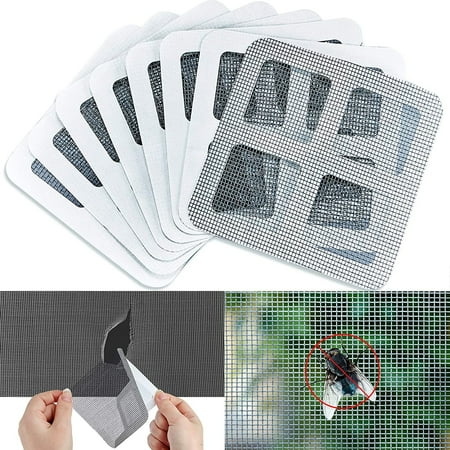 50 Pieces Door and Window Screen Repair Kit Mesh Screen Repair Patch ...