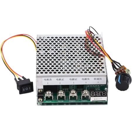 licenbar Motor Rate Controller, 10V-55V 60A DC Motor Speed Controller Governor Reversing ...