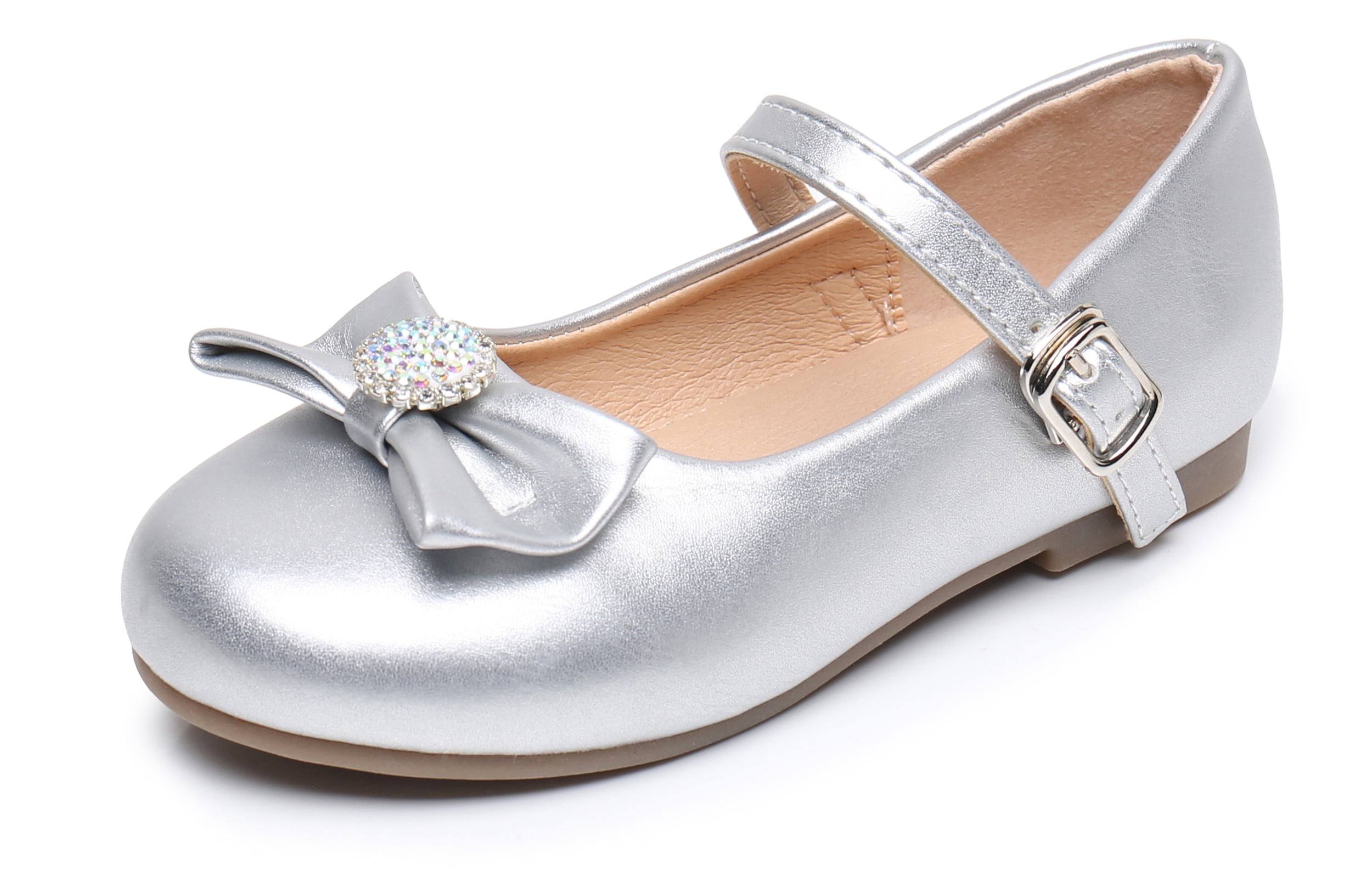 Apakowa Girls Dress Shoes Wedding Flower Bridesmaid Love Butterfly ...