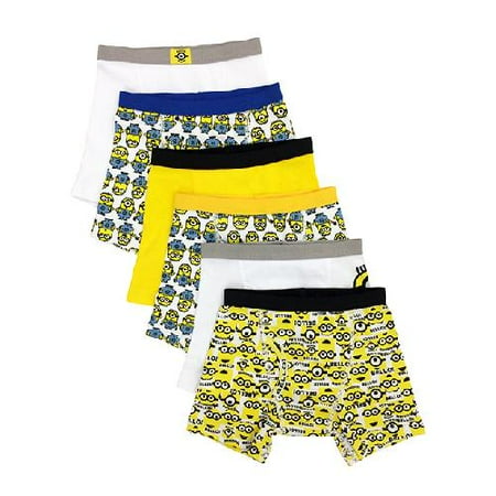 Despicable Me - Minions Boys Boxer Briefs, 5+1 Bonus Pack - Walmart.com ...