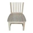 International Concepts Unfinished Tall Mission Dining Chair Set Of 2