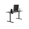 MSW Electric Standing Desk, 140 x 60 cm Steel Adjustable Height Desk ...