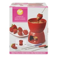 Evelots Mini Fondue Pot Set/Personal Fondue Mugs-Chocolate/Cheese/14 ...