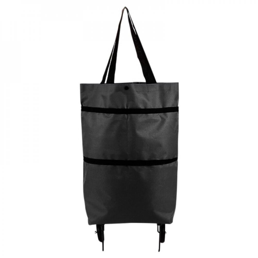 Folding Shopping Pull Cart Trolley Bag with Wheels Foldable Large ...