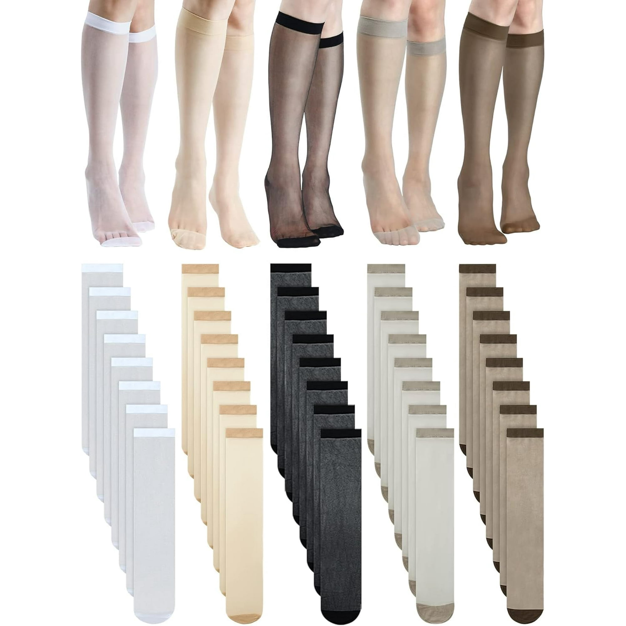 Click here for Salafire 20 Pairs Knee High Stockings For Women Sh... prices