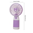 Portable Fan Candy Colors Bear Pattern Fans Usb Charged Handheld ...