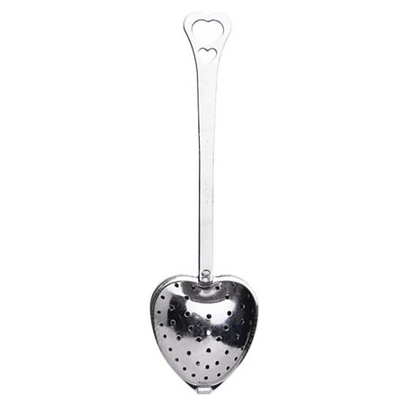 Tea Filter Long Grip Stainless Steel Mesh Heart Shaped Tea Strainer ...