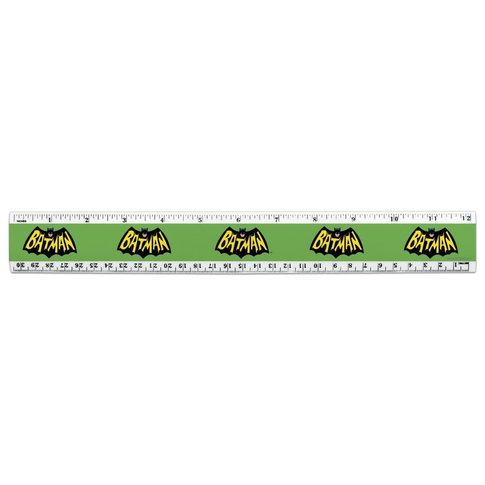 Batman Classic TV Series Logo 12 Inch Standard and Metric Plastic Ruler ...