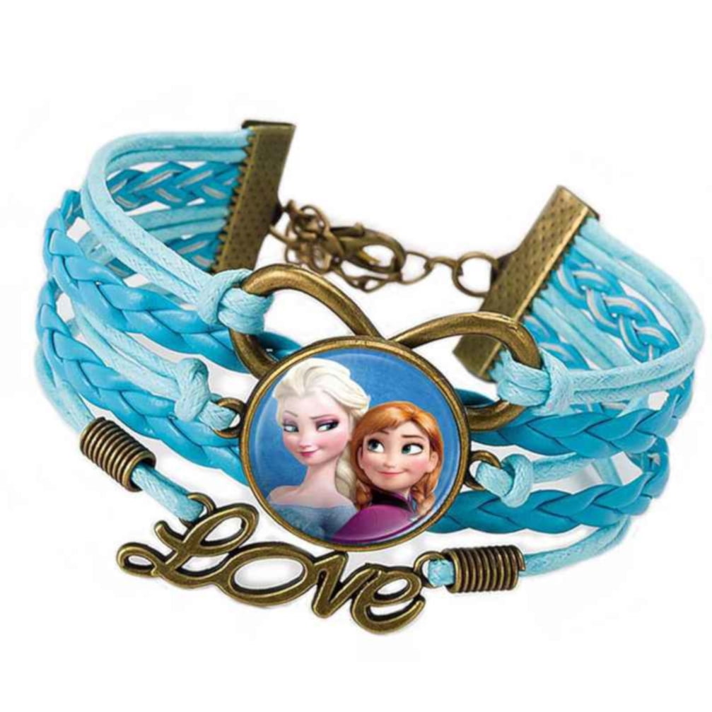 Elsa Anna Frozen Braided Blue and Bronze Tarnish Resistant Girls ...