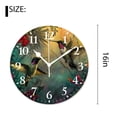 16 Inch Wall Clock Battery Operated Silent Clock Decorative for Office ...