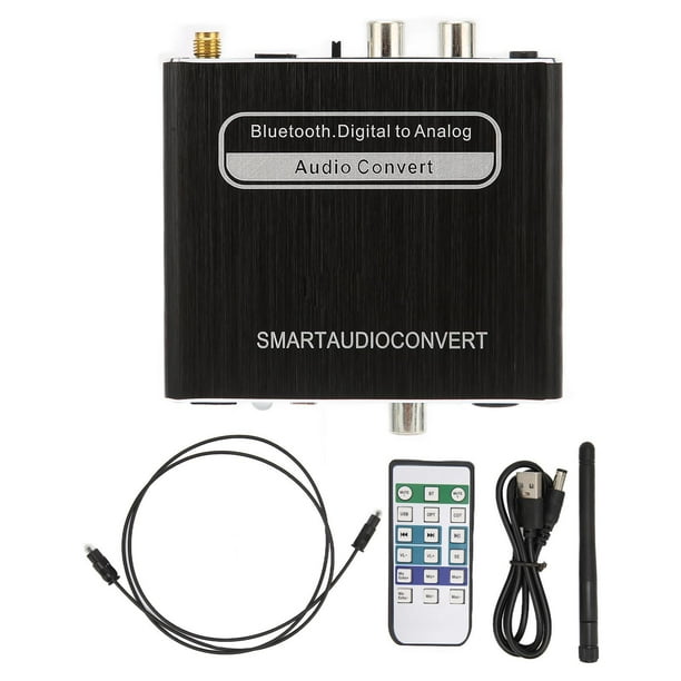 Adaptador convertidor de Audio Bluetooth Digital a fibra analógica decodificador de Audio de ...