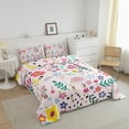 Cute Llama Comforter Set ,Floral Llama Bedding for Full Bed,Colorful ...