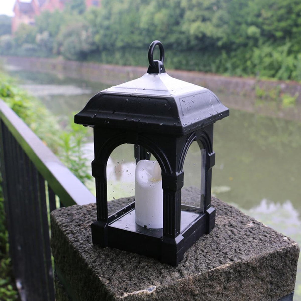Hurricane Lamp Outdoor Pathway