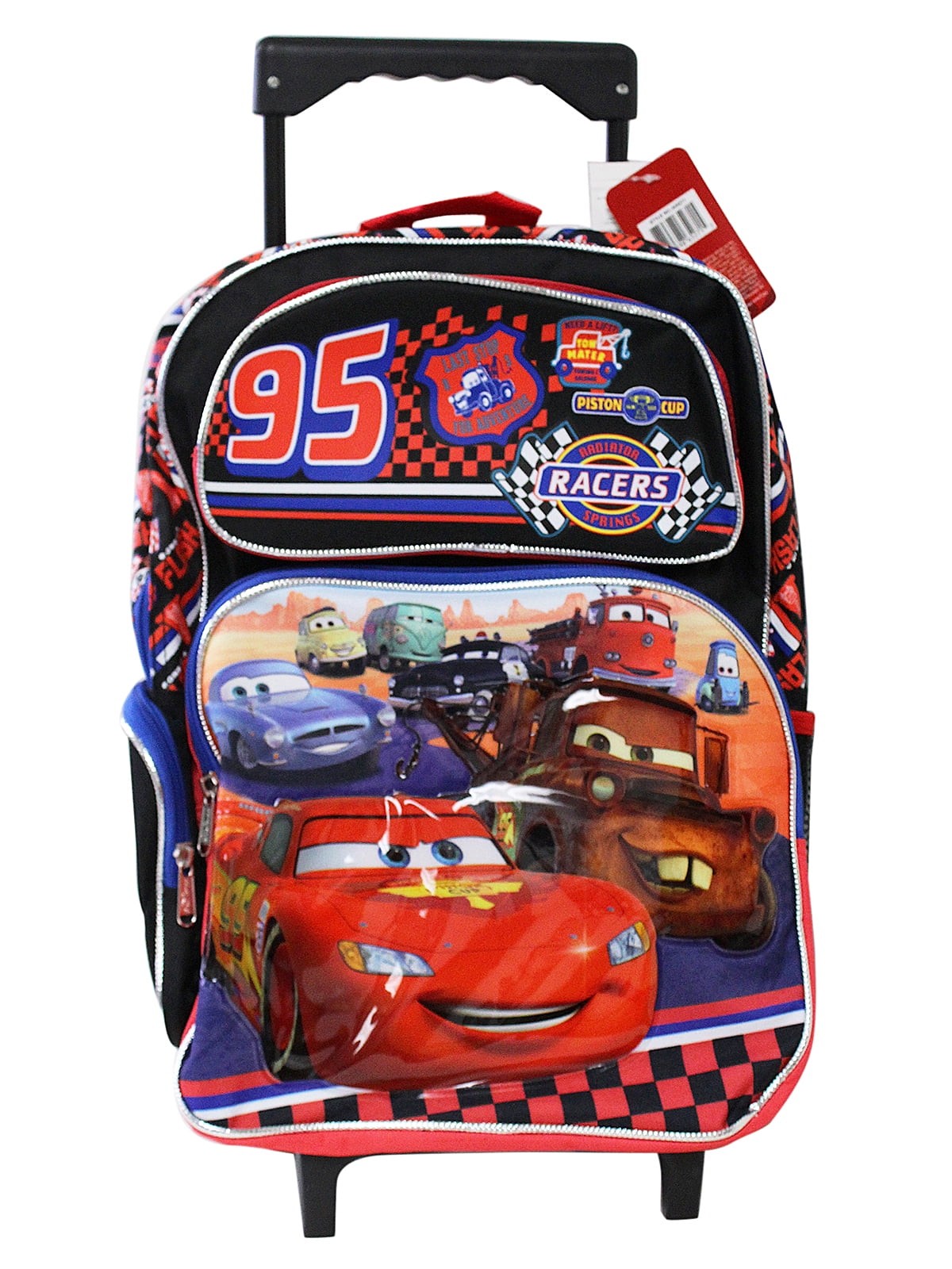 Pixar's Cars Radiator Springs Racers Full Size Rolling Backpack (16in ...