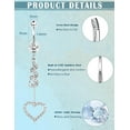 7 Pcs Belly Button Ring Pendants, Belly Button Piercing Jewelry, Dangle ...