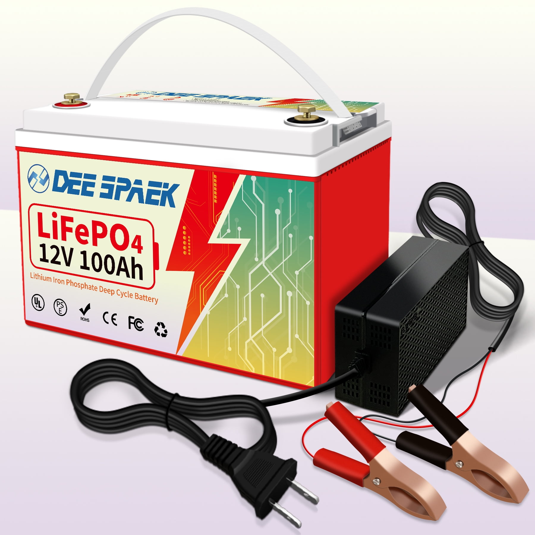 Click here for Deespaek Lifepo4 Battery 12v 100ah Lithium Batteri... prices