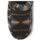Dearfoams Men's Cozy Comfort Fuzzy Clog Slippers with Flannel Lining ...