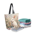 Open Top Canvas Tote Bag with Zipper Reusable Shopping Bag 13.5x15 ...