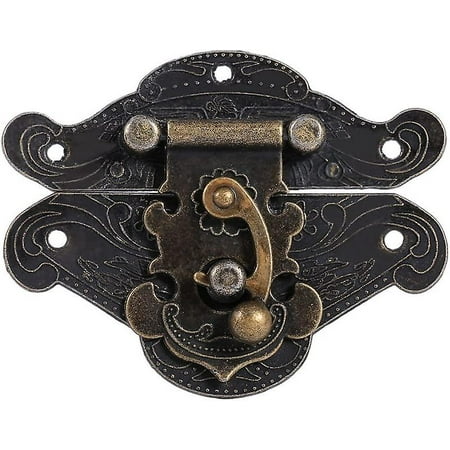 HUSERYT Latches Vintage Antique Embossing Hasp Latch Lock Clasp With ...