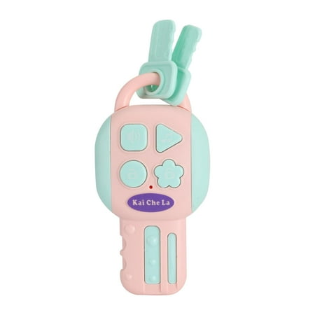Musical Car Key Toys Educational Toys ABS Plastic Battery Operated Pink ...