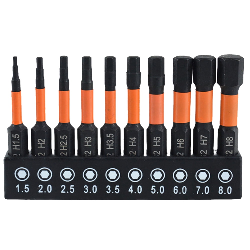 Juego Brocas Cabeza Hexagonal Con Llave Allen 10/20 Piezas Métricas Y ...