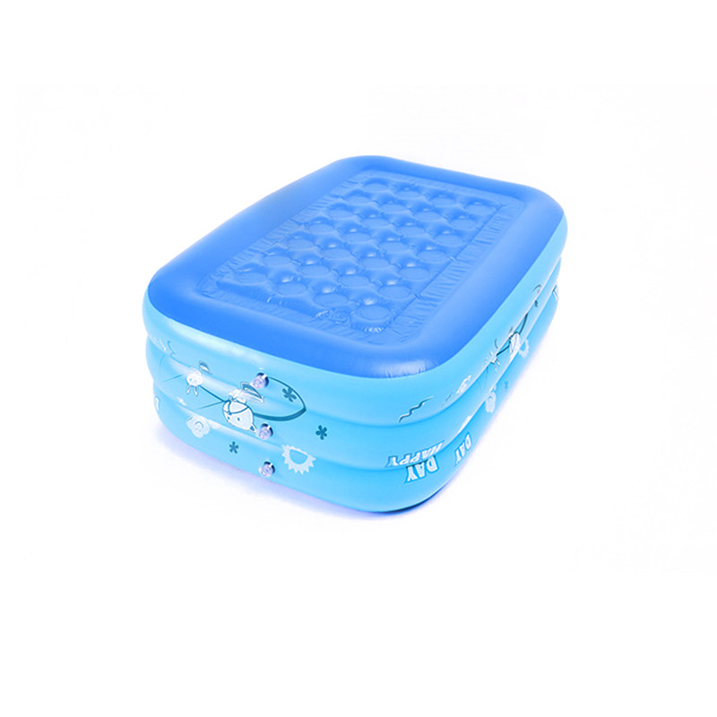 Buy PVC inflatable swimming pool children's play pool inflatable square ...