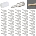 50-Piece Screw Support Pins for Cabinets, Non-Slip Shelf Pins and ...