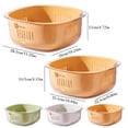 Vegetable Washing Basket Strainer Basket With Thickened Basin Wall ...