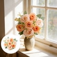 YiJuHui Artificial Roses for Wedding Decor, Realistic Fabric Floral ...